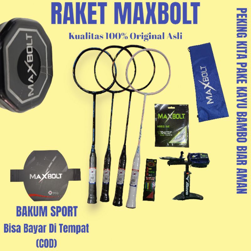 Jual Raket Maxbolt kualitas 100% Original asli free bonus toko Bisa ...