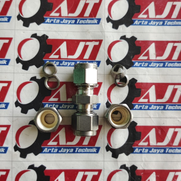 Jual Union Connector 6mm OD x 6mm OD SWAGELOK SS316 Diskon | Shopee ...