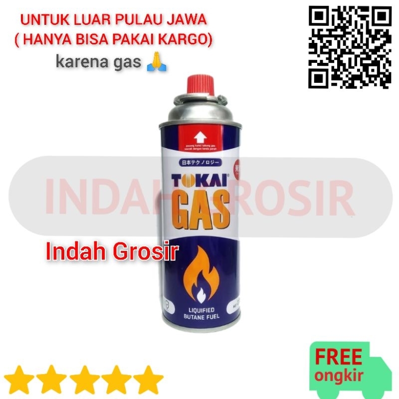 Jual GAS PORTABLE KALENG tabung mini kompor camping - TOKAI ORIGINAL ...