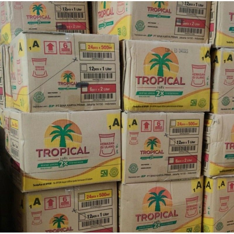 Jual PROMO MINYAK GORENG 2 LITER TROPICAL BELI 3 DUS FREE 1 DUS ...