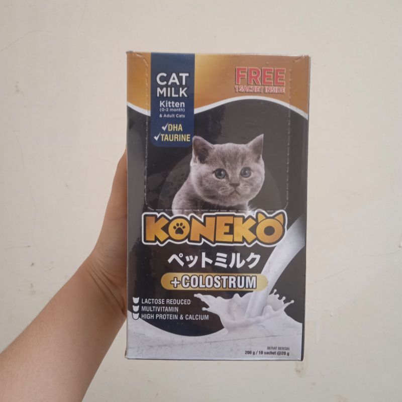 Jual Koneko Cat Milk Susu Kucing 1 Box Isi 11 Sachet | Shopee Indonesia