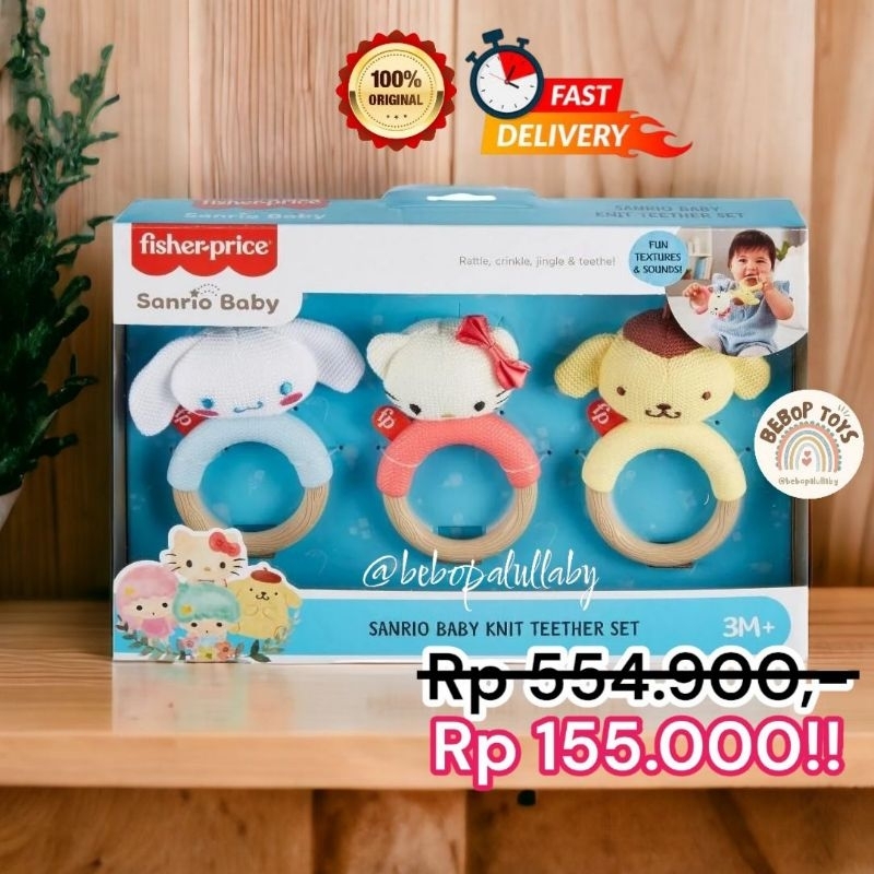 Jual FISHER PRICE SANRIO BABY ORIGINAL TEETHER BAYI MAINAN GIGIT ANAK ...