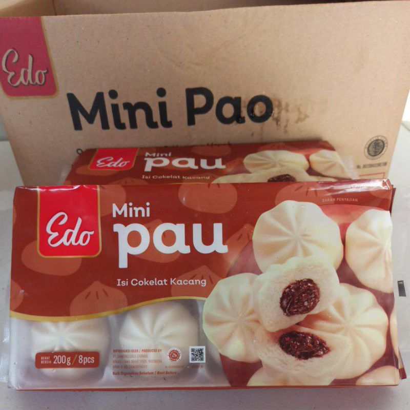 Jual EDO MINI PAO / edo mini pau cokelat kacang isi 8 | Shopee Indonesia