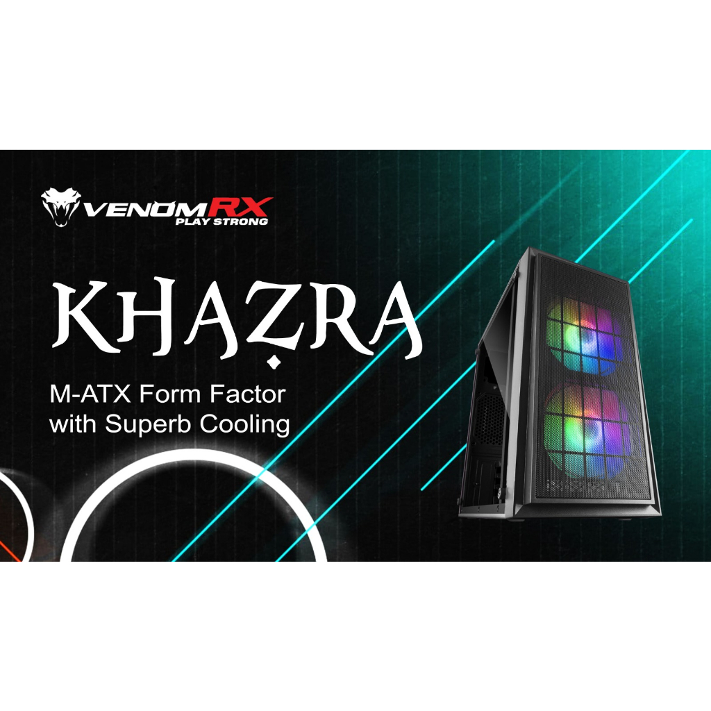 Jual VENOMRX KHAZRA M-ATX GAMING CASE VENOM RX | Shopee Indonesia