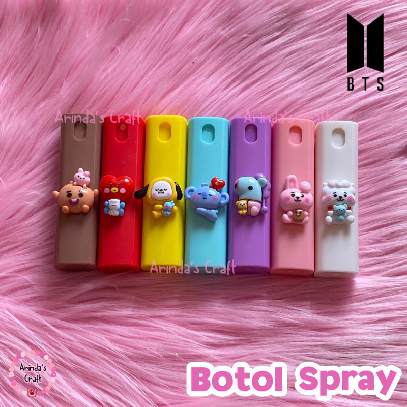 Jual Botol Spray Travel Parfum Hand Sanitizer BTS BT21 | Shopee Indonesia