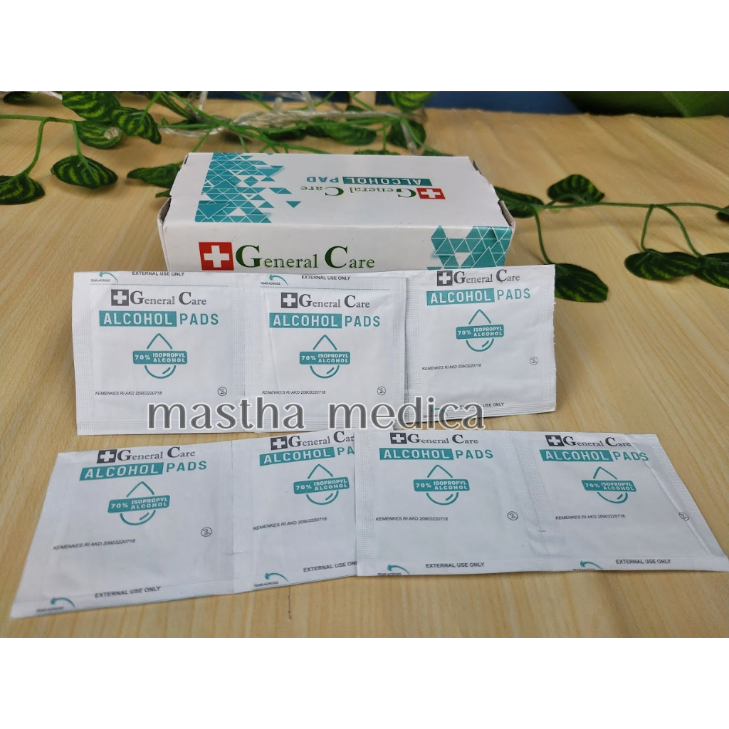 Jual Alcohol Swab Alkohol Pad Pads General Care 100pcs Alcohol Swab ...