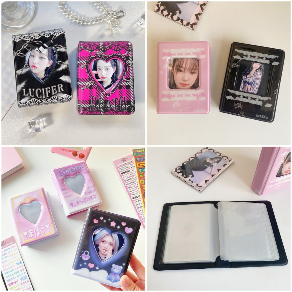 Jual Buku Album Foto 3 Inci 40 Kantong Bahan PVC Motif Bulu Warna Hitam ...