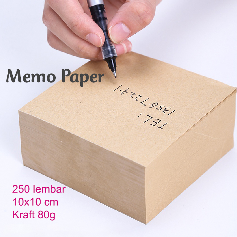 Jual Memo Paper / Kertas Memo Ukuran 10x10 cm 250 lembar | Shopee Indonesia