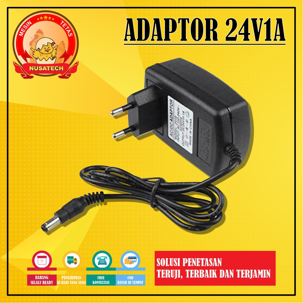 Jual Adaptor 24v 1A Untuk Segala Fungsi Mist Maker Cctv Dll | Shopee Indonesia