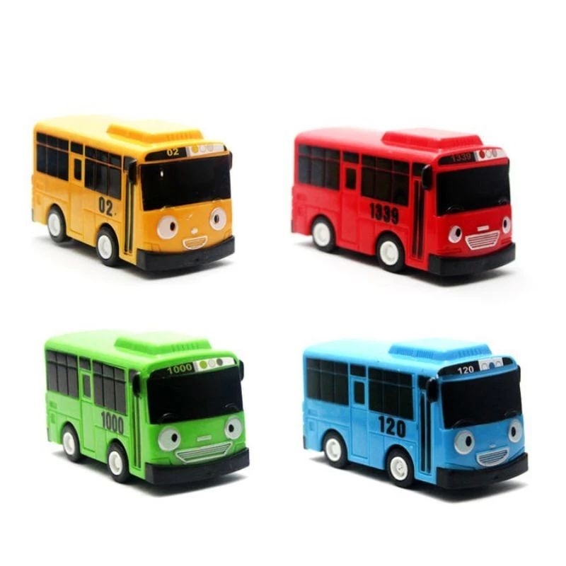 Jual the little bus / mobil tayo / bis tayo pull back 4 warna harga | Shopee Indonesia