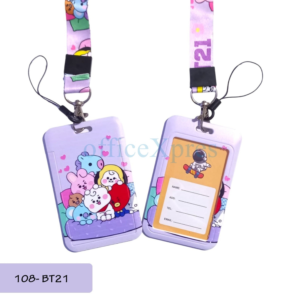 Jual Gantungan ID Card Karakter BT21 / Card Case Motif / Name Tag ...