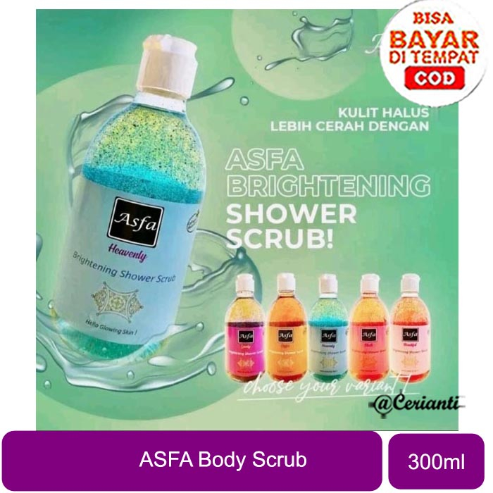 Jual Asfa Brightening Shower Scrub 300ml | Sabun Mandi | Scrub Badan ...