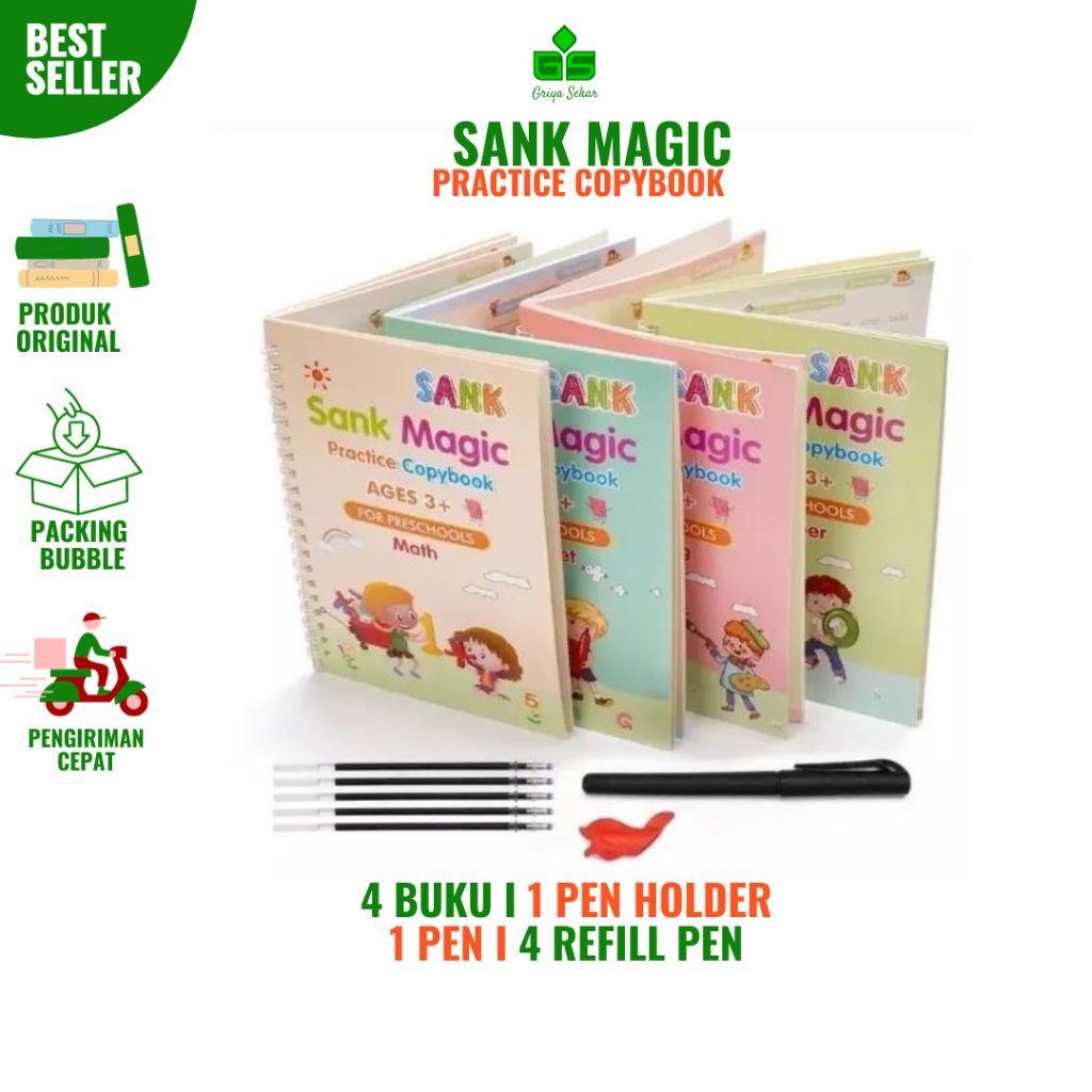Jual SANK MAGIC PRACTICE BOOK / BUKU SANK MAGIC PRACTICE BOOK 1SET ISI ...
