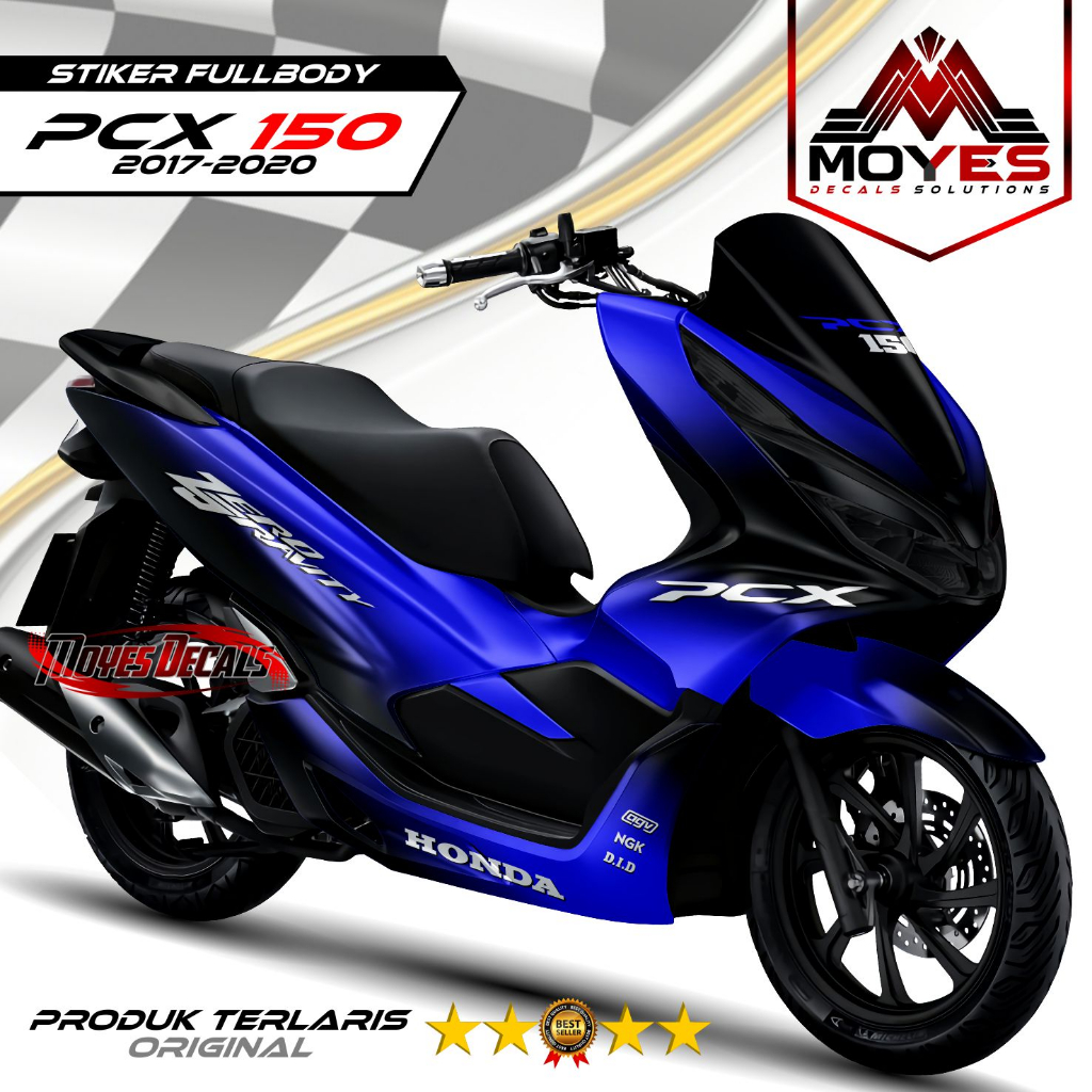 Jual Stiker PCX 150 Motif 2 Warna - Decal Stiker PCX 150 Fullbody ...