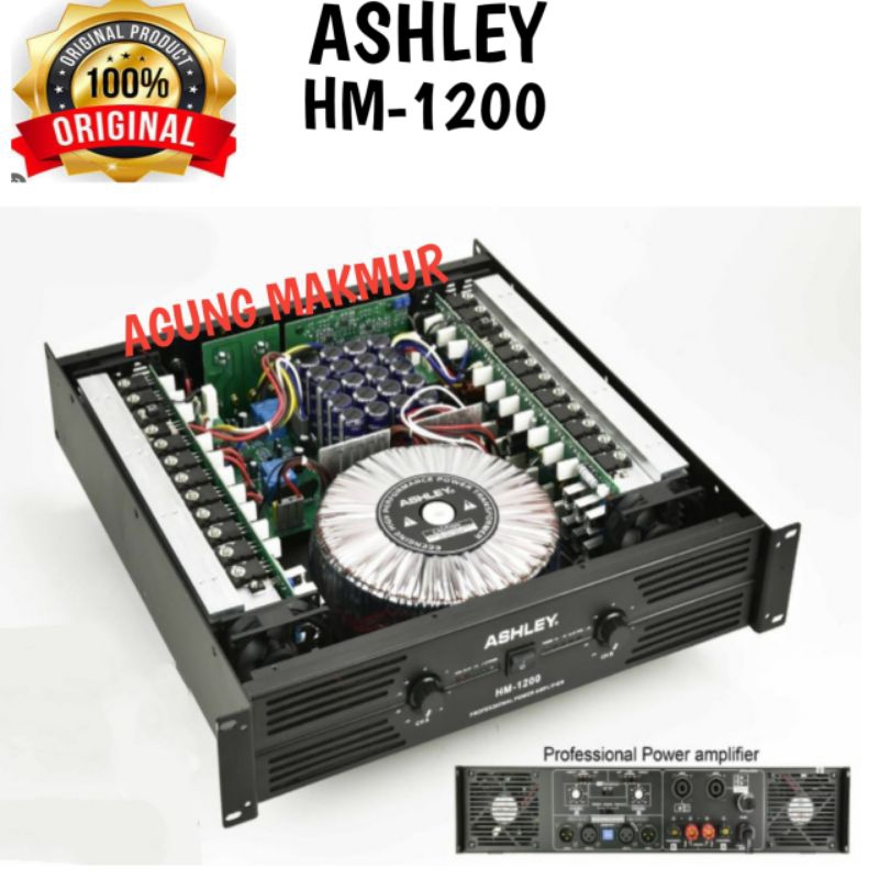Jual Power Ashley HM-1200 Original - Power Amplifier Ashley HM 1200 ...