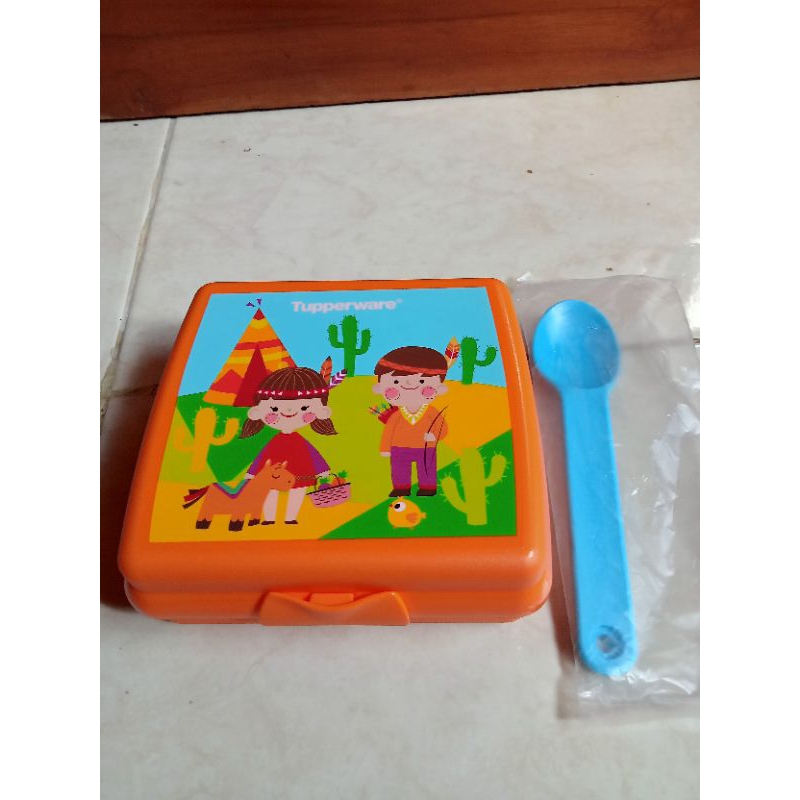 Jual wadah bekal Junior bento sandwich keeper tupperware | Shopee Indonesia