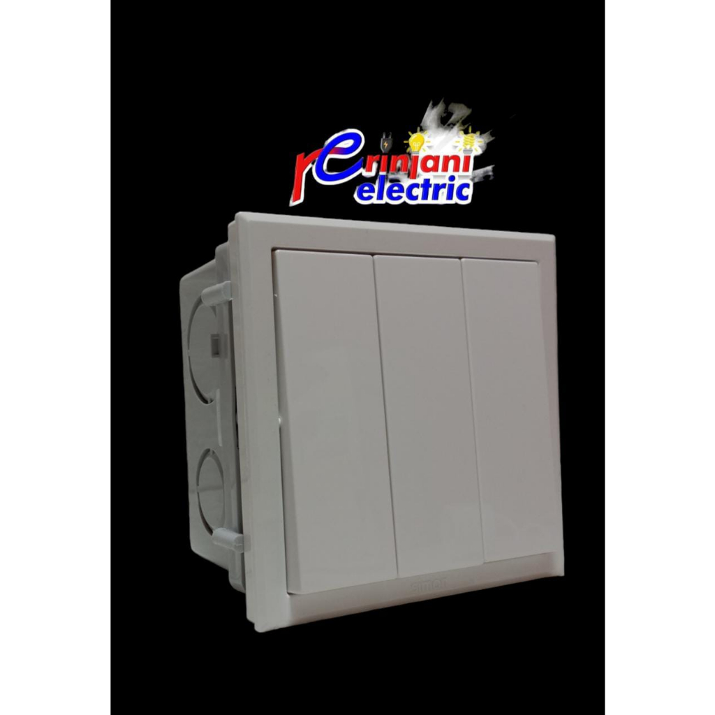 Jual SAKLAR DAN STOP KONTAK SIMON E3 WARNA WHITE | Shopee Indonesia