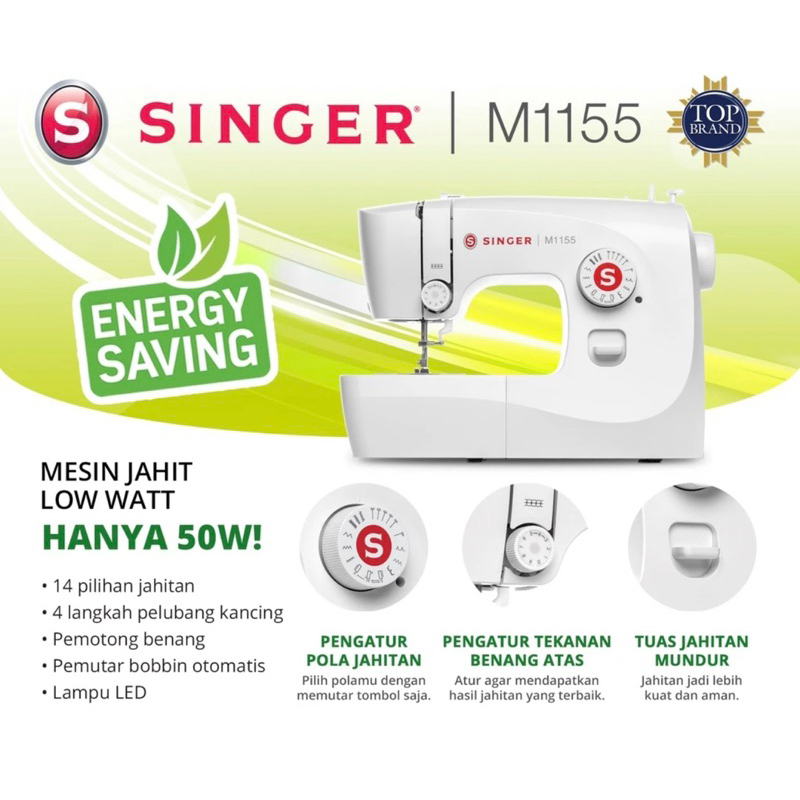 Jual Mesin Jahit SINGER M1155 Portable | Shopee Indonesia