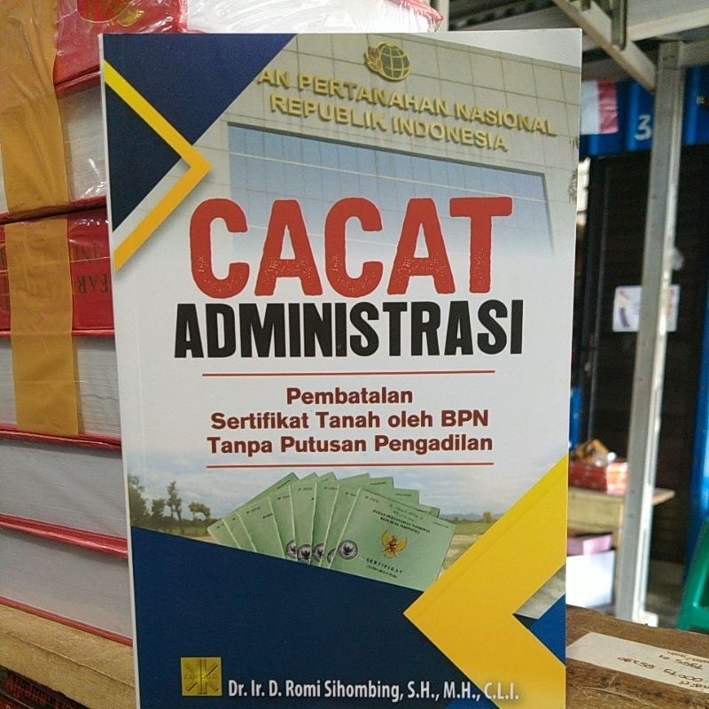 Jual CACAT ADMINISTRASI PEMBATALAN SERTIFIKAT TANAH OLEH BPN TANPA ...