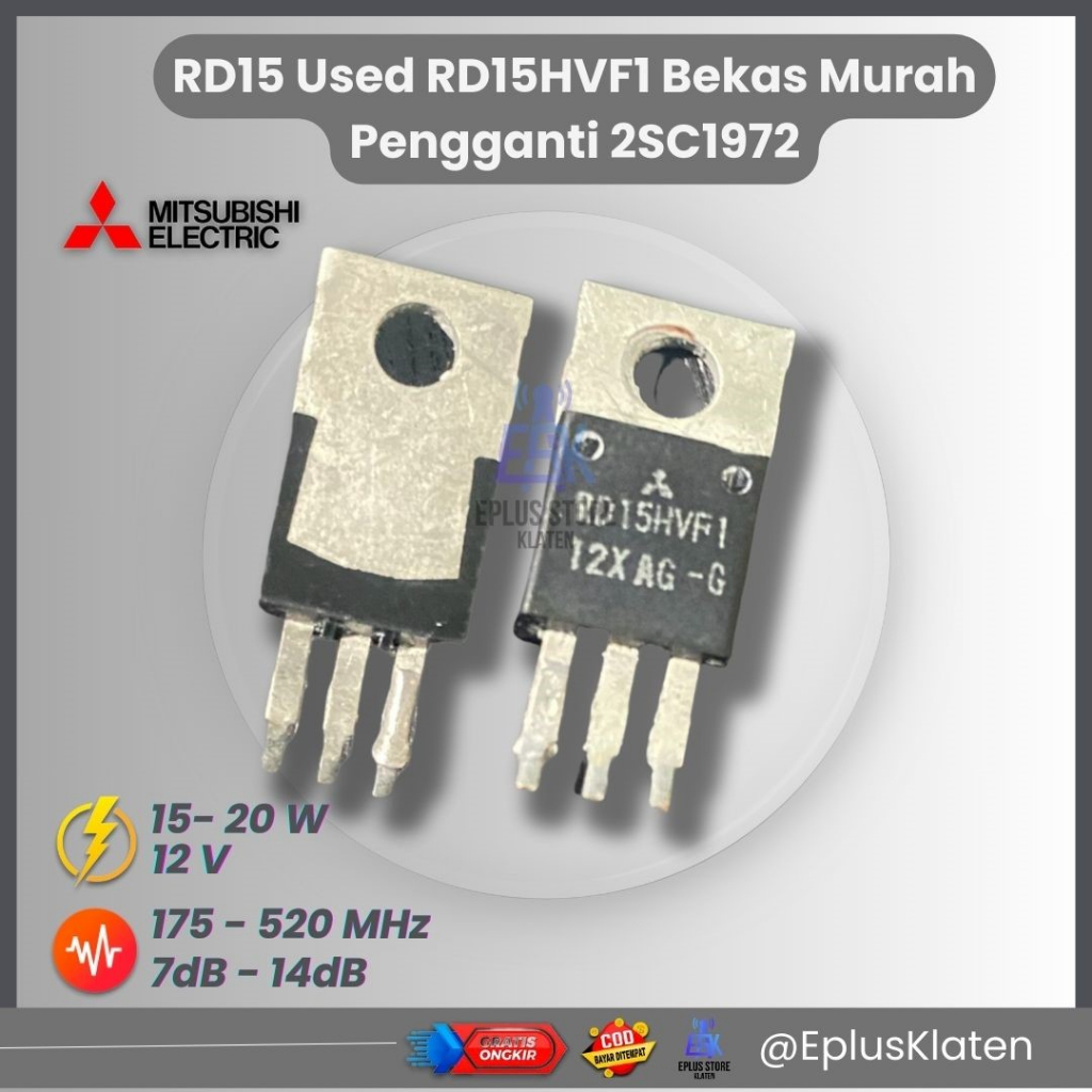 Jual rd15 used rd15hvf1 bekas murah pengganti 2sc1972 | Shopee Indonesia