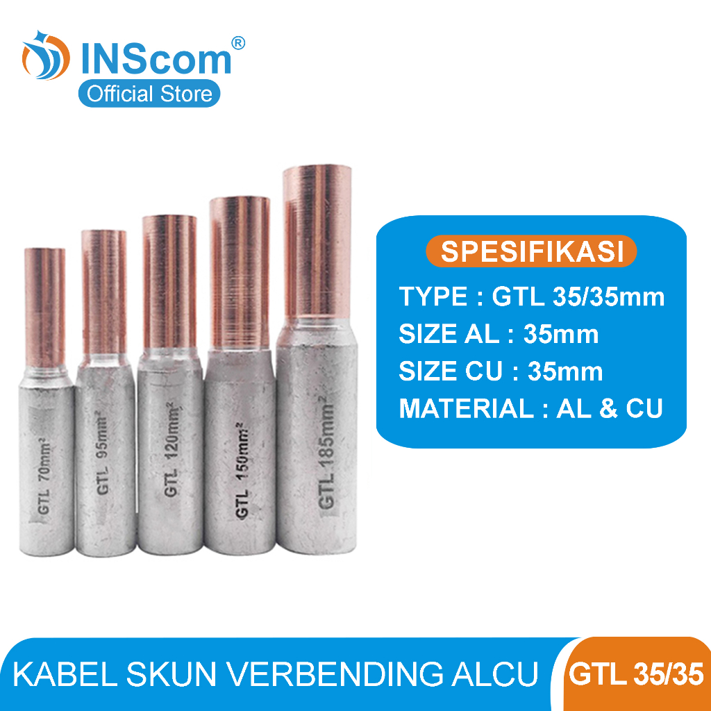 Jual KABEL SKUN SOK ALCU GTL 35-35mm / VERBENDING BIMETAL CONNECTOR AL ...