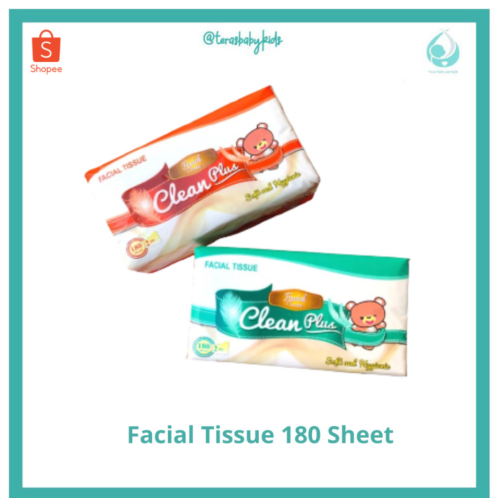 Jual TISU CLEAN PLUS 180 SHEET TISSUE | Shopee Indonesia