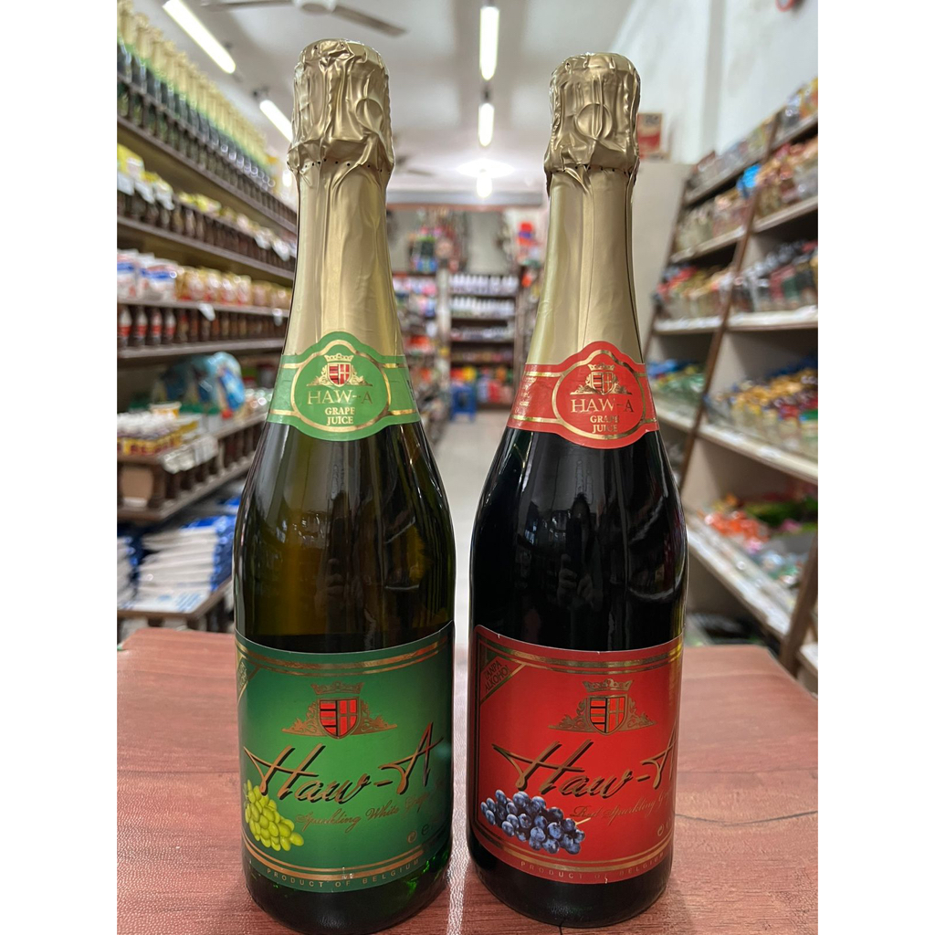 Jual HAW A SPARKLING RED GRAPE JUICE / WHITE GRAPE JUICE / MINUMAN JUS ANGGUR SODA 750 ml ...
