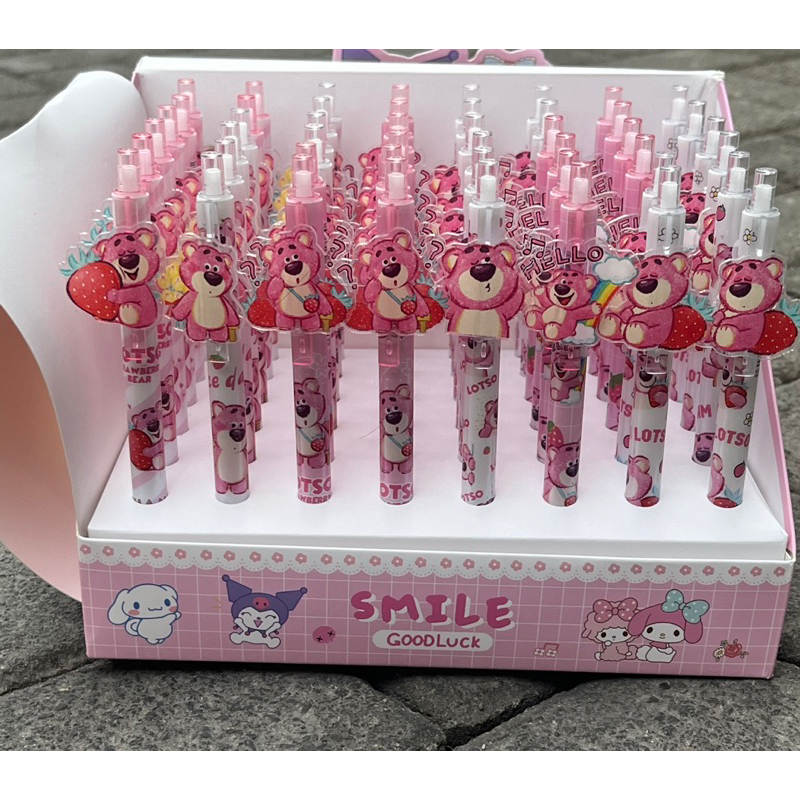 Jual PULPEN MEKANIK SANRIO GEL 0.5 ALKRILIK TEBAL LOTSO LUCU PREMIUM ...