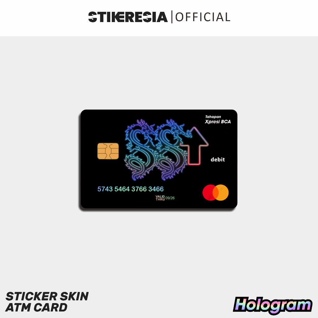 Jual Stiker ATM BCA 88 Rising Hologram - Stiker Kartu ATM Emoney Flazz ...
