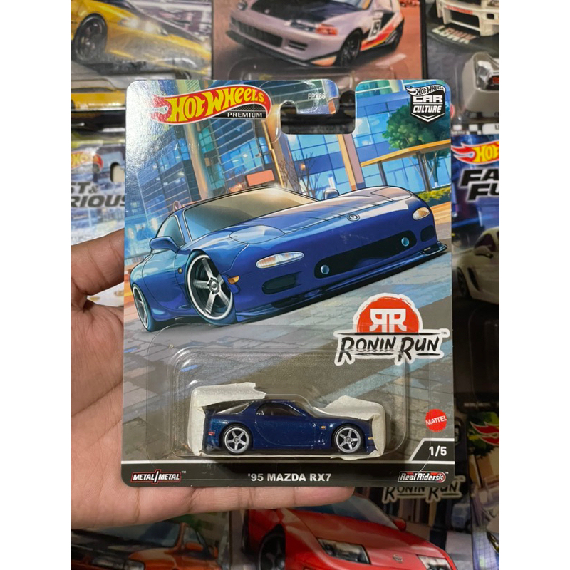Jual Hotwheels Mazda Rx 7 Ronin Run Premium Biru | Shopee Indonesia