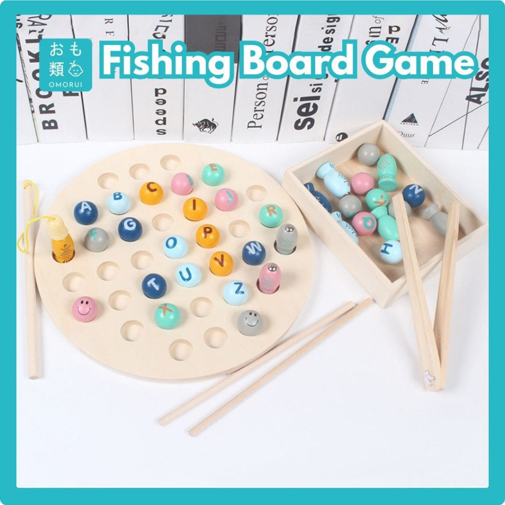Jual Mainan Edukasi Edukatif Anak Pancingan Ikan Magnet Kayu Montessori ...