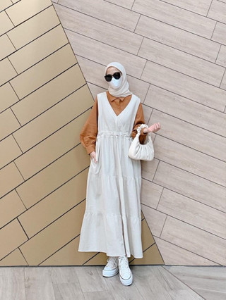 Jual Kila Inner Dress Baju Gamis Tanpa Lengan Polos Fashion Muslim ...