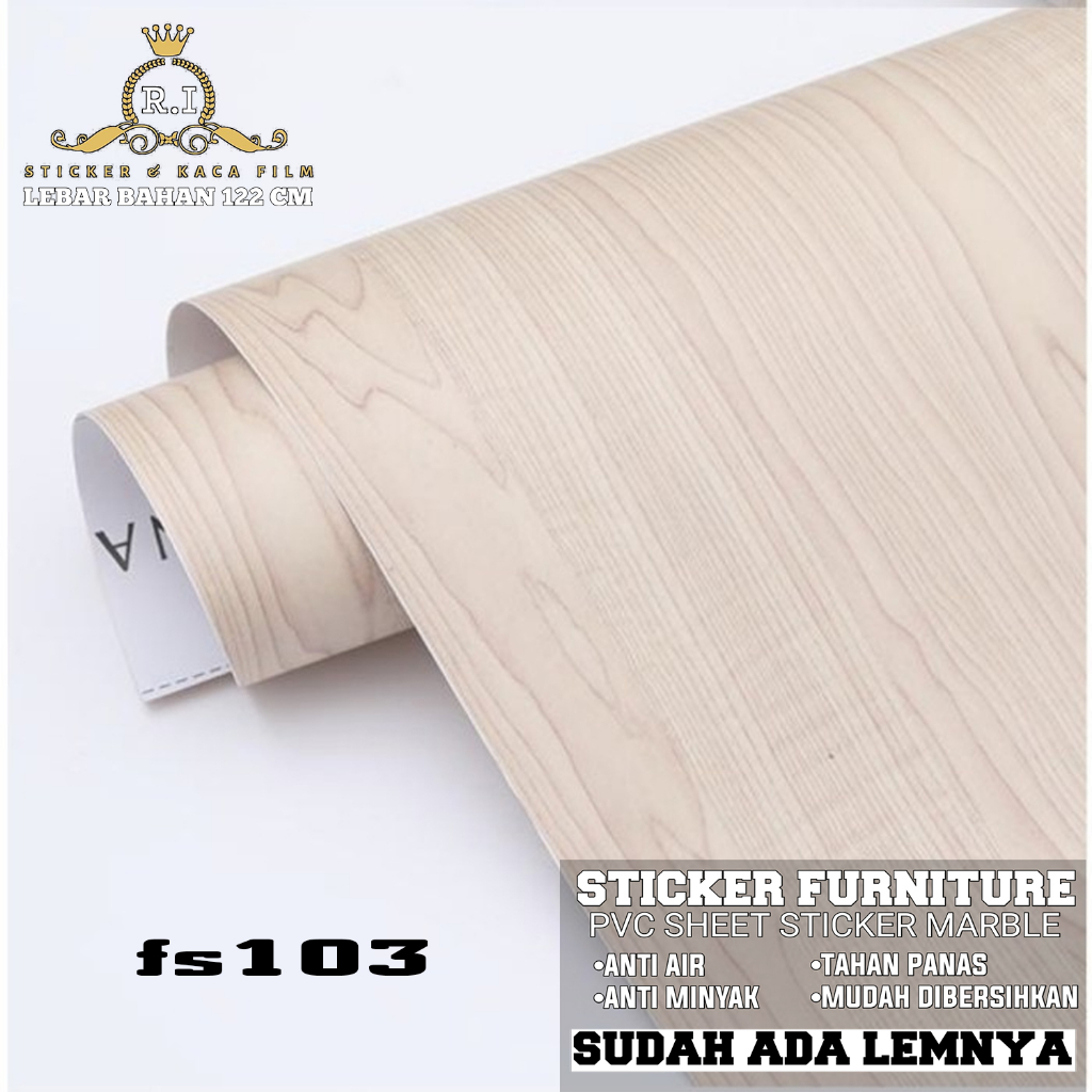 Jual stiker kayu PVC pelapis furinture meja lemari anti air dan minyak ...
