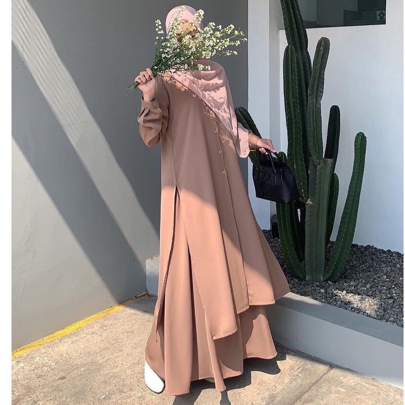 Jual Namera Setrok Tunik Syar'i wanita - Setelan One Set Rok Muslim ...