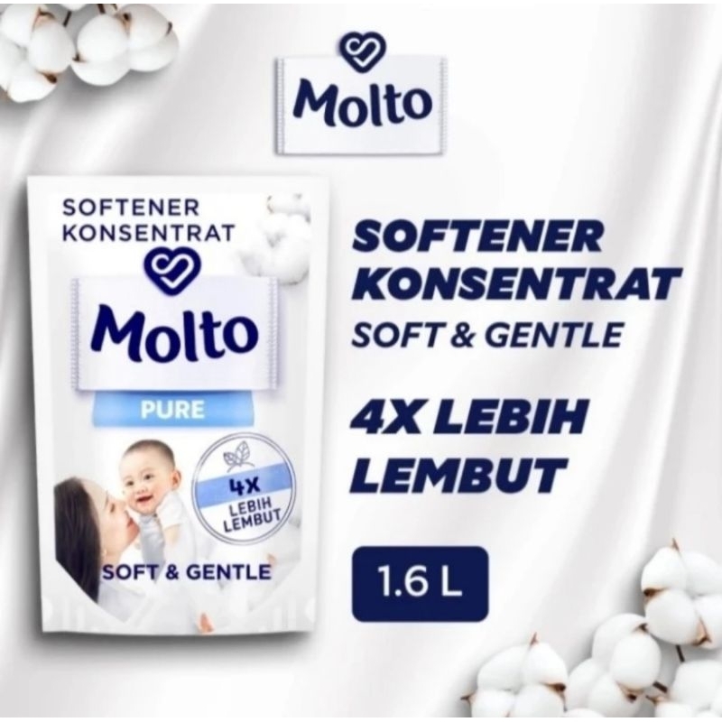Jual Molto Pure Baby Softener (Soft& Gentle) 1600 ml | Shopee Indonesia