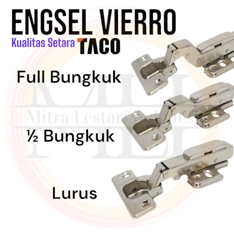 Jual Engsel Sendok Lurus Slow Motion Soft Close Hidrolik Merk Vierro ...