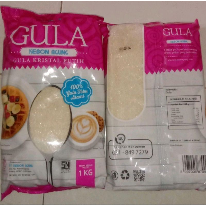 Jual Kebon Agung Gula Pasir 1Kg, KTM Gula Pasir 1Kg, Rose Brand Gula ...