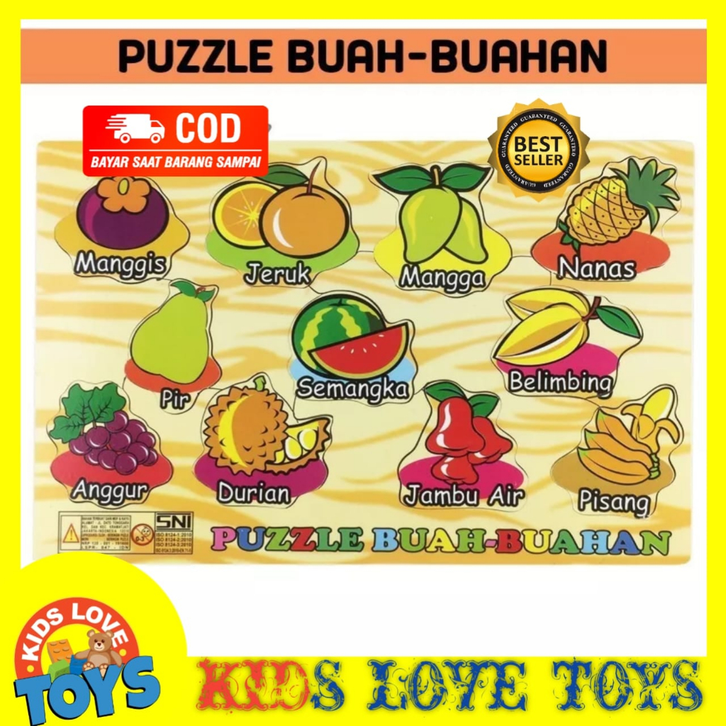 Jual MAINAN ANAK EDUKASI PUZZLE KAYU DENGAN BACKGROUND / PUZZLE BELAJAR ...