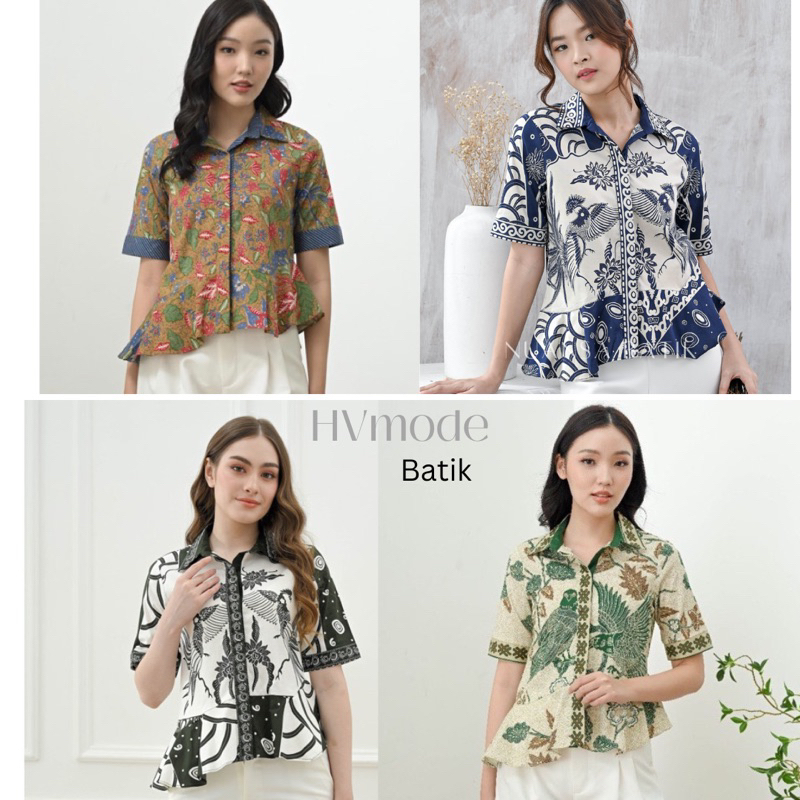 Jual KEMEJA BATIK WANITA - 288 - 288HT - 288SOP - 288COD - 288IJO 288JM ...