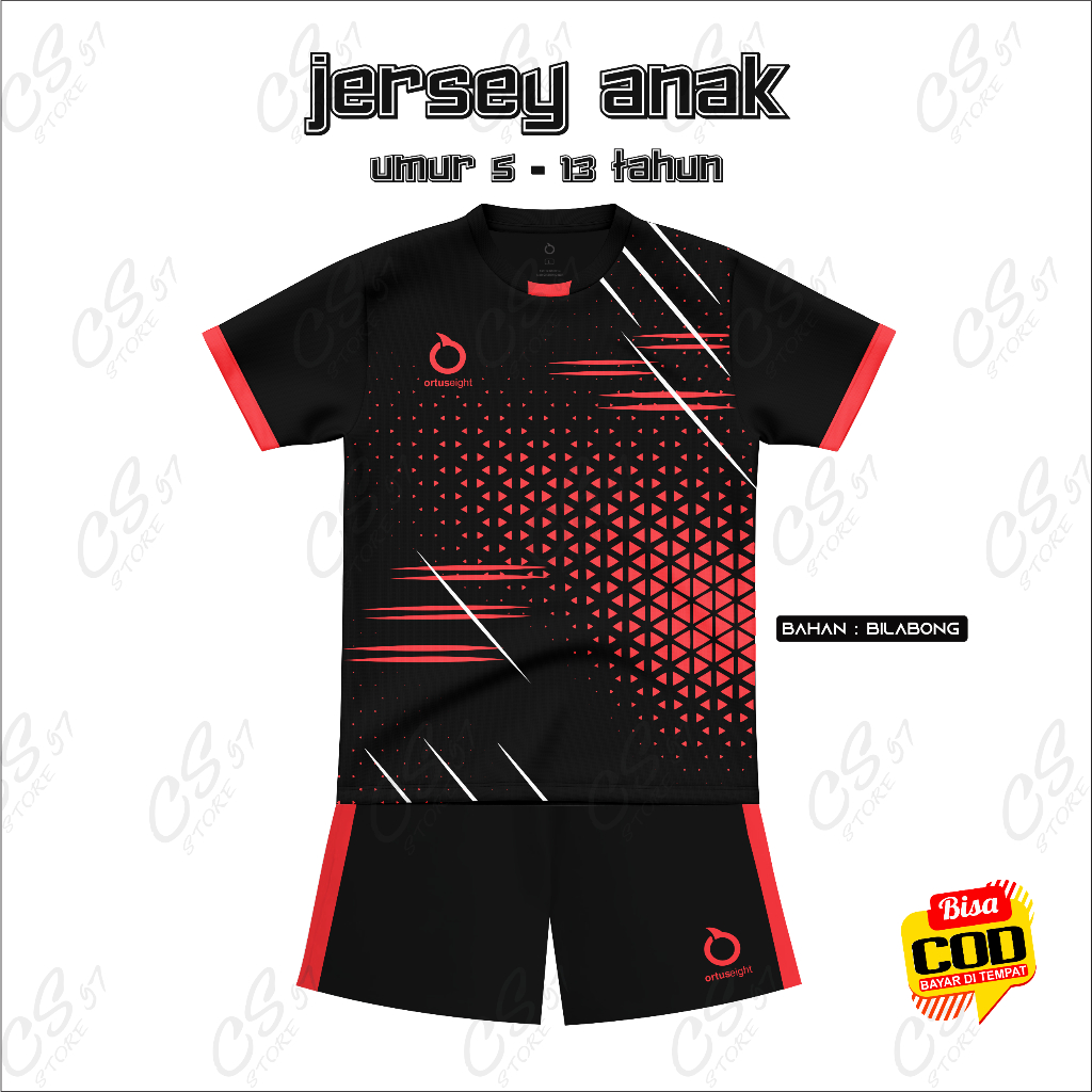 Jual baju stelan anak kaos jersey anak 5thn-13thn set pakaian olahraga ...