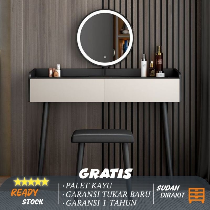 Jual Meja Rias 2 Laci Minimalis MR05 Meja Makeup Meja Kosmetik Meja ...