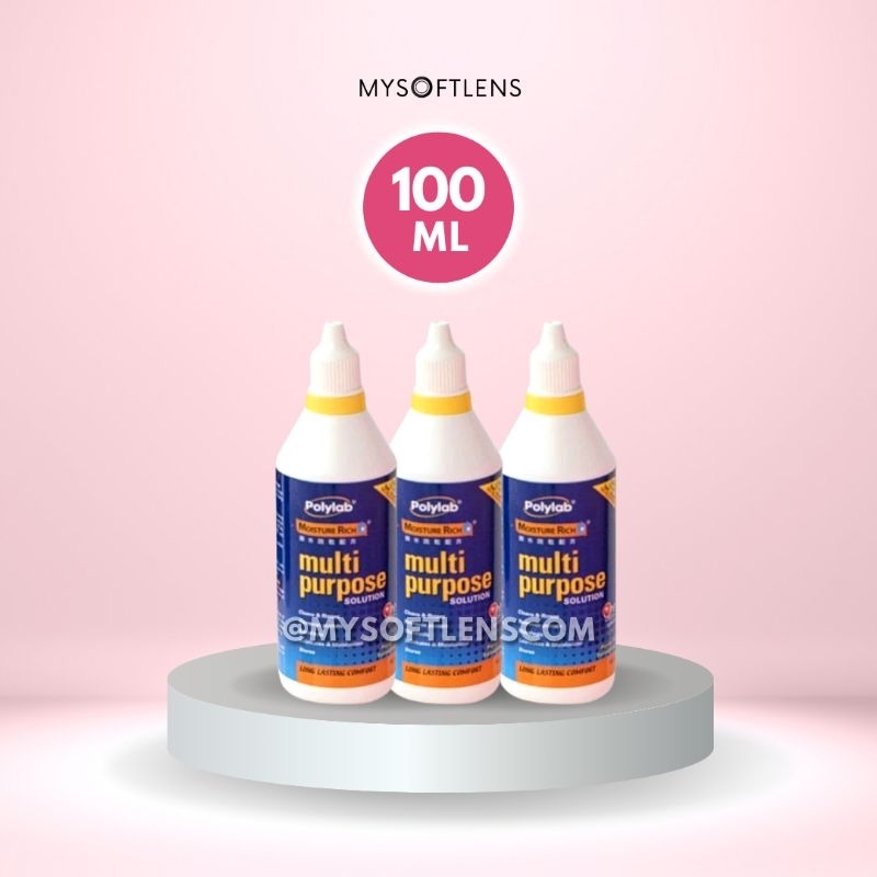 Jual Polylab 100ml Multi Purpose Solution Cairan Pembersih Softlens ...