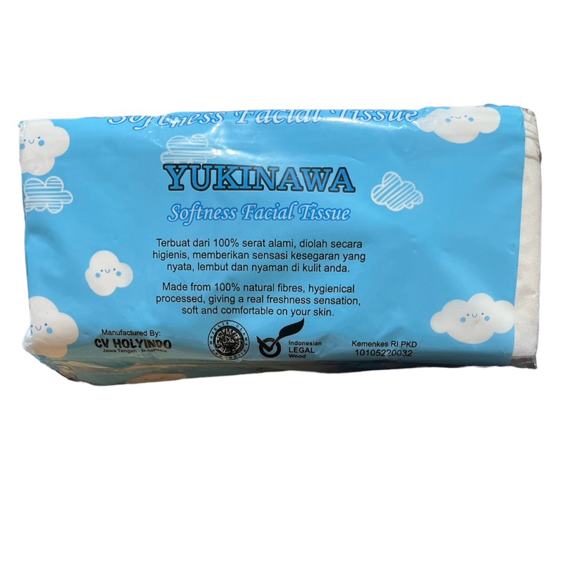 Jual TISU SOFTNESS FACIAL YUKINAWA 200 SHEET 2 PLY NATURAL FIBRES ...