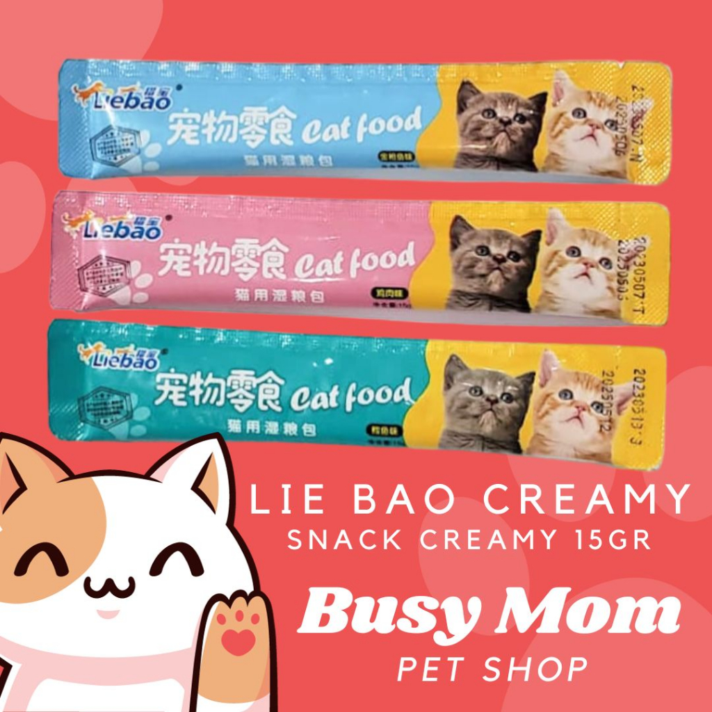 Jual Liebao Creamy Treat 15gr x 1 Snack Kucing Makanan Camilan Basah ...