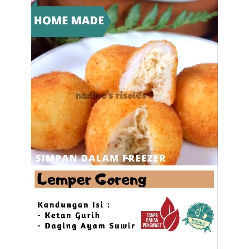 Jual (1 Pack isi 8pcs) FROZEN Lemper Ayam HOMEMADE - HALAL | Shopee ...