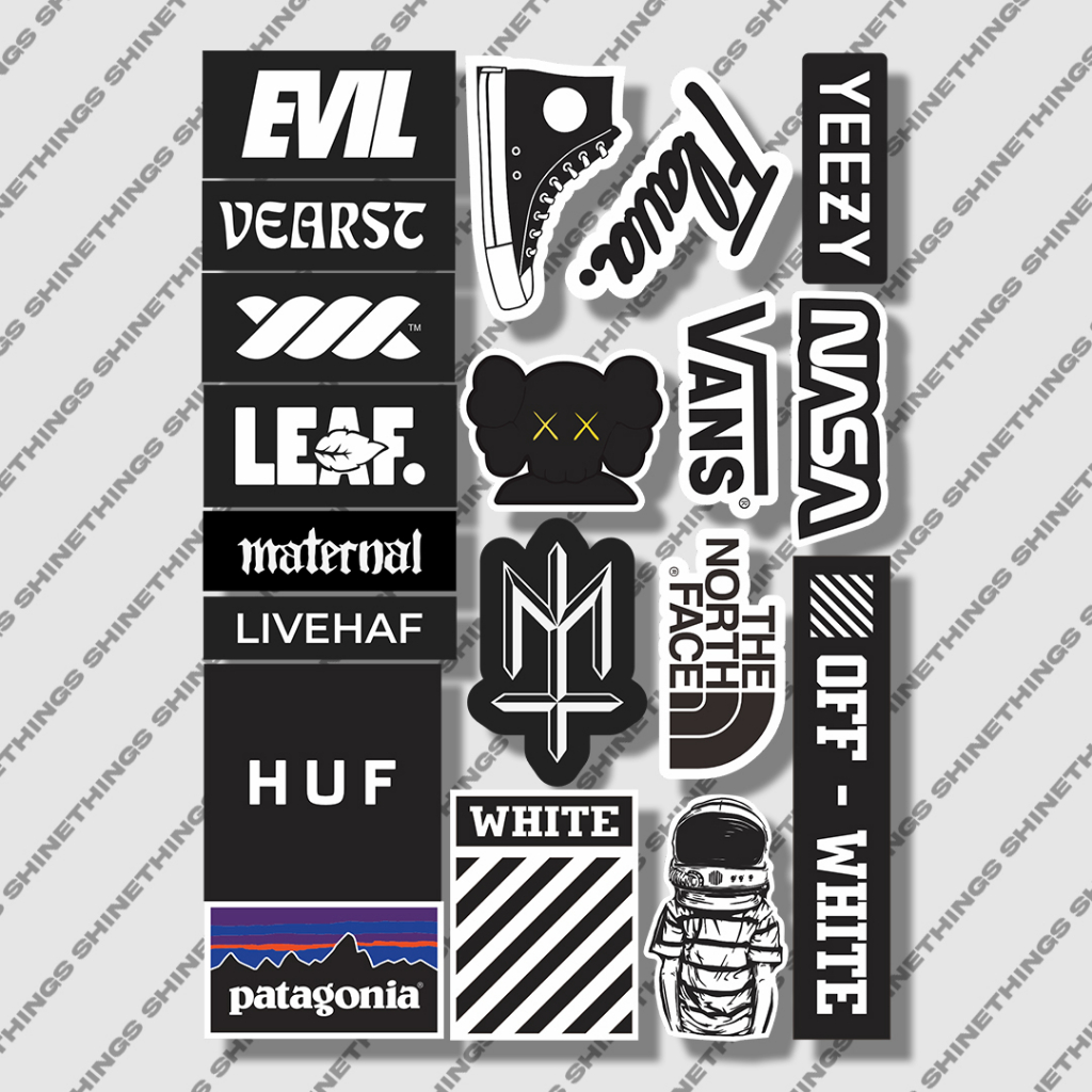 Jual stiker pack BRAND helm tumblr helmet music brand hype STICKER PACK ...