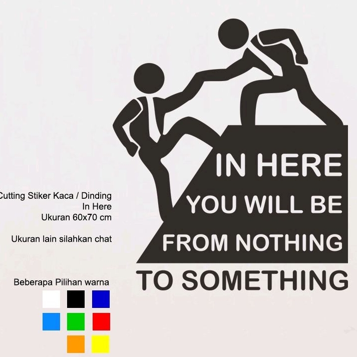 Jual Sticker Stiker Dinding Kaca Motivasi Kerja Kantor Quotes Cutting ...