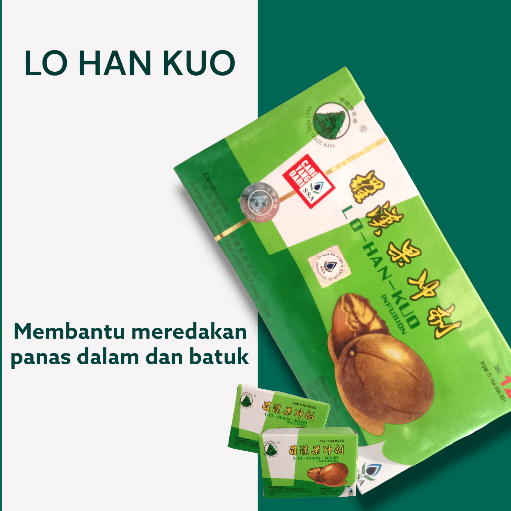 Jual LO HAN KUO INFUSION/OBAT HERBAL PANAS DALAM - ISI 12PCS | Shopee ...