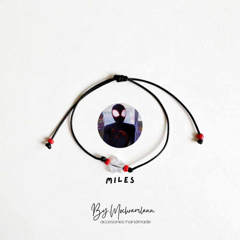 Jual Gelang Couple Spiderman Miles Morales & Gwen Stacy | Spiderman ...