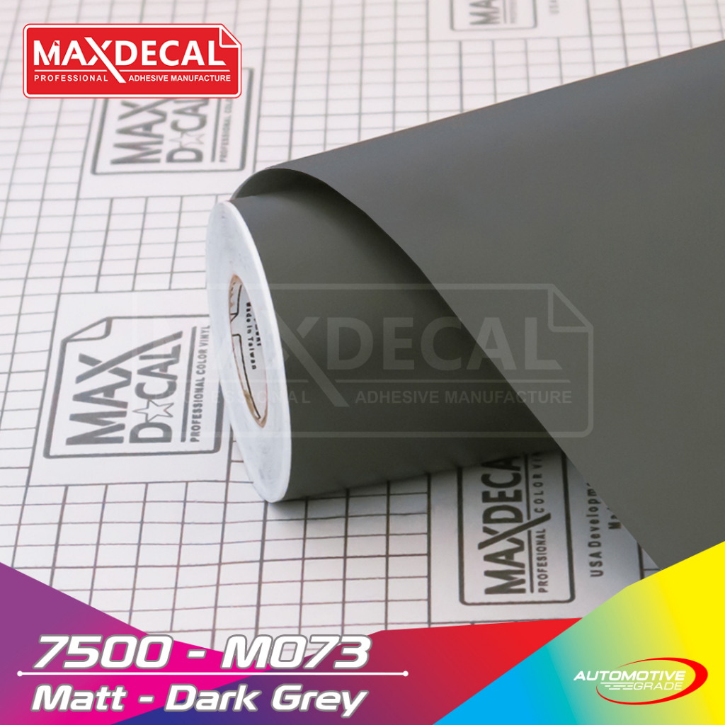 Jual Sticker Stiker Skotlet Maxdecal Max Decal Matt Dark Grey Abu Abu tua doff 7500 M073 ...